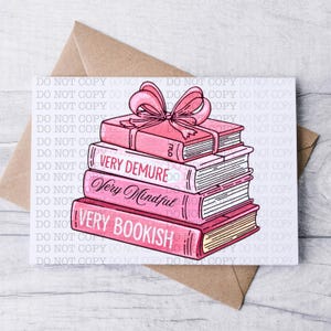 Very Demure, Very Mindful, Very Bookish Ready to Press Sublimation - Etsy