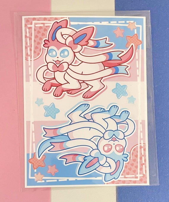 Trans Sylveon Print Pride Pokémon Art - Etsy