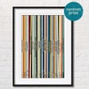 Personalised 50 Vinyl Record Spine Poster Custom Album Print Music ...