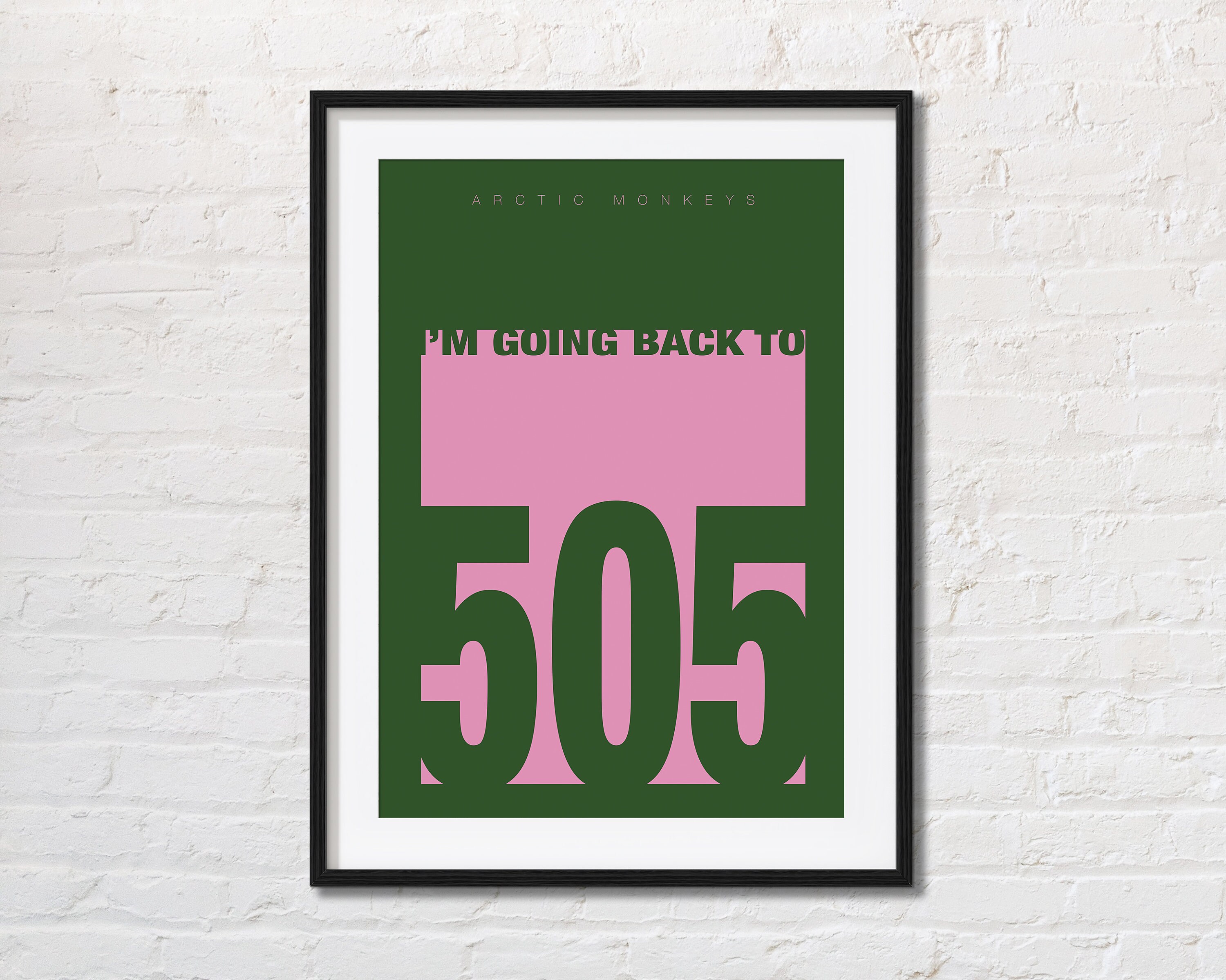 505 Song Lyrics Poster Indie Room Decor Britpop Music | Etsy