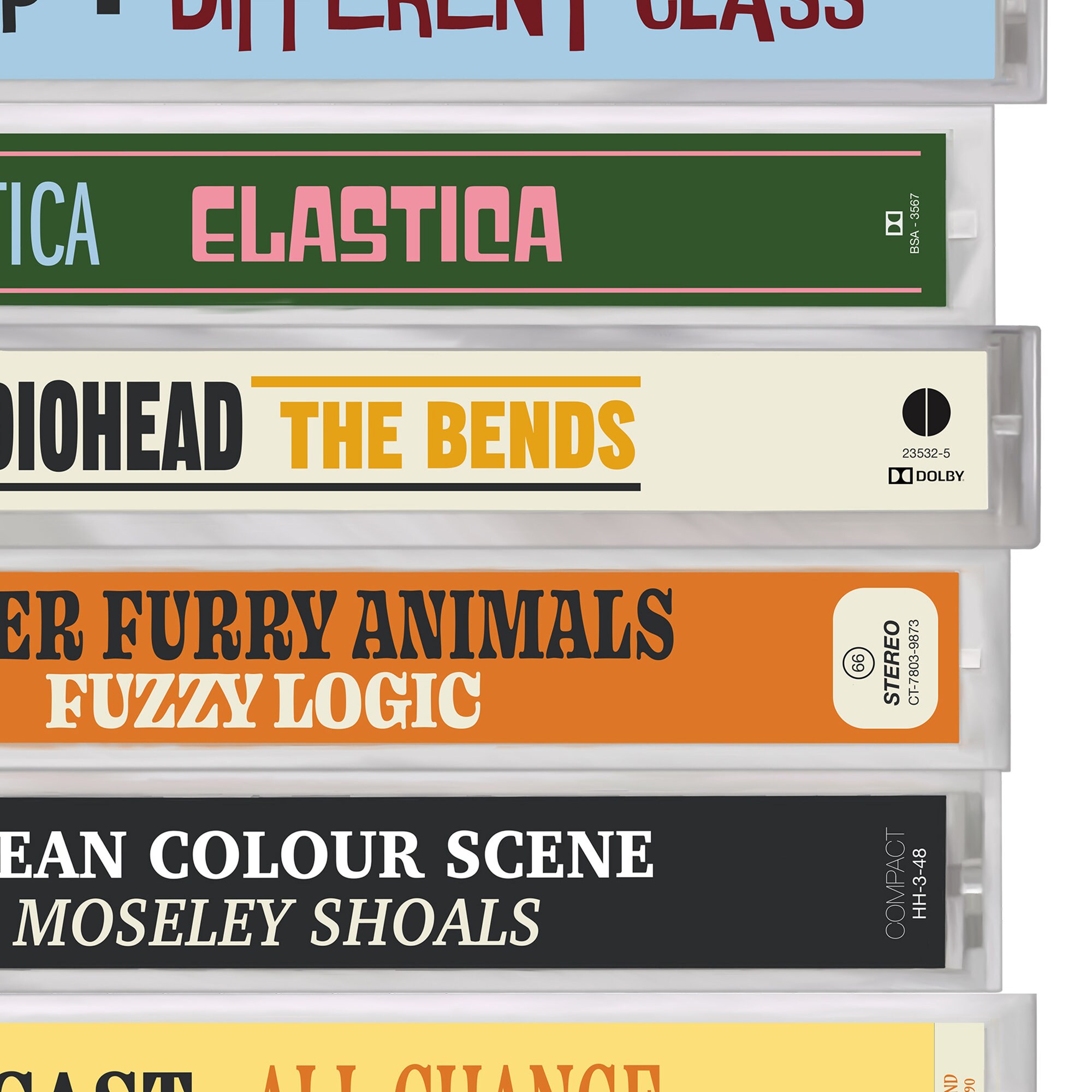 Personalised Cassette Poster | Custom Cassette Stack Print | Music ...