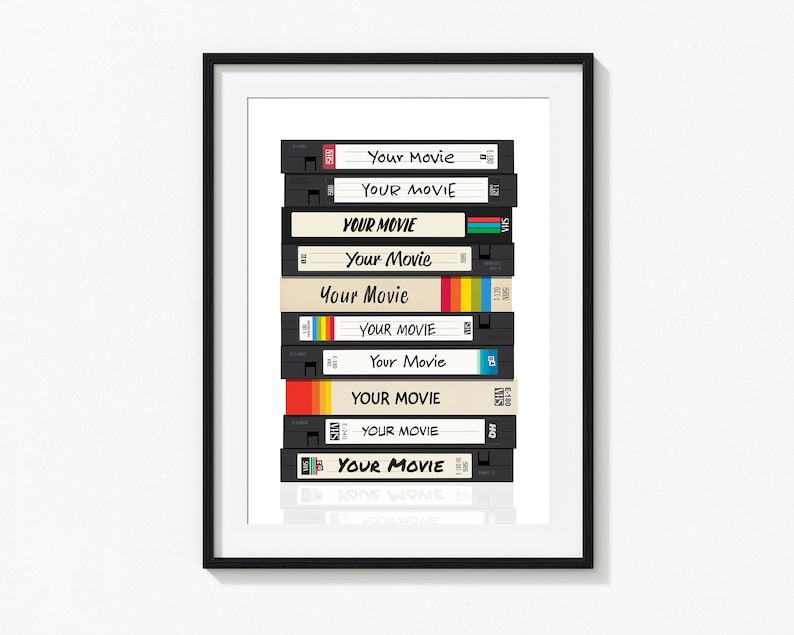 Personalised VHS Tape Poster Custom Retro Movie Print - Etsy