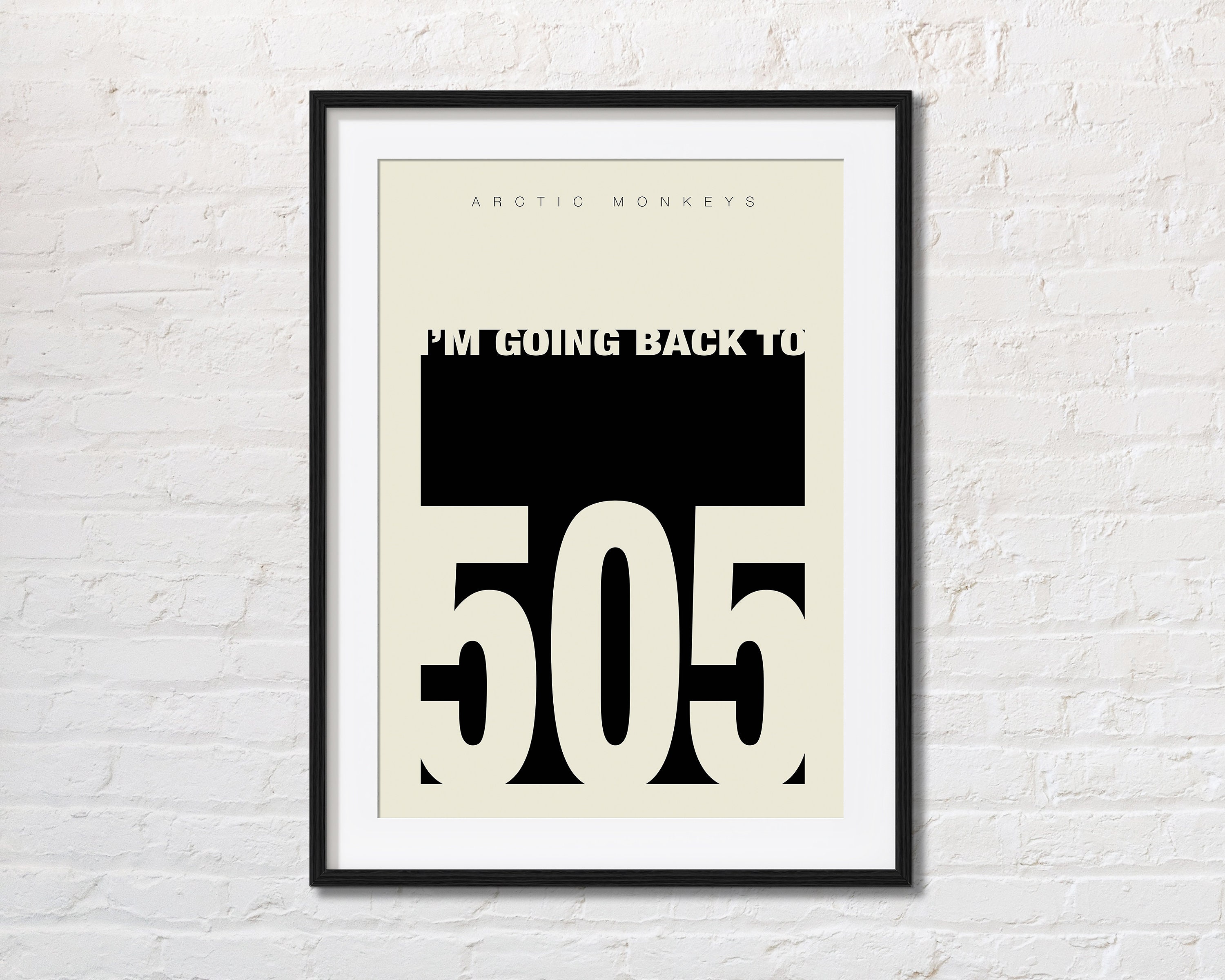 505 Song Lyrics Poster Indie Room Decor Britpop Music | Etsy