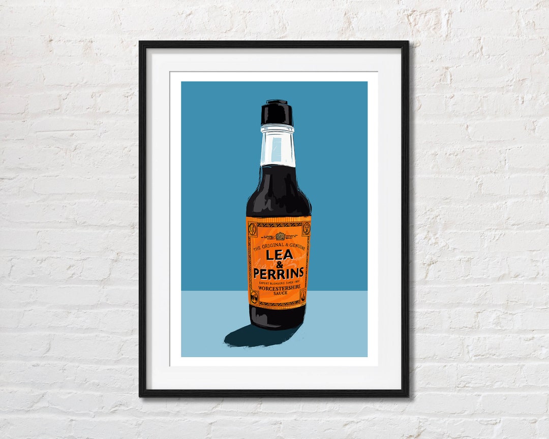 Worcestershire Sauce Poster | Kitchen Print | Dining Room Wall Art ...