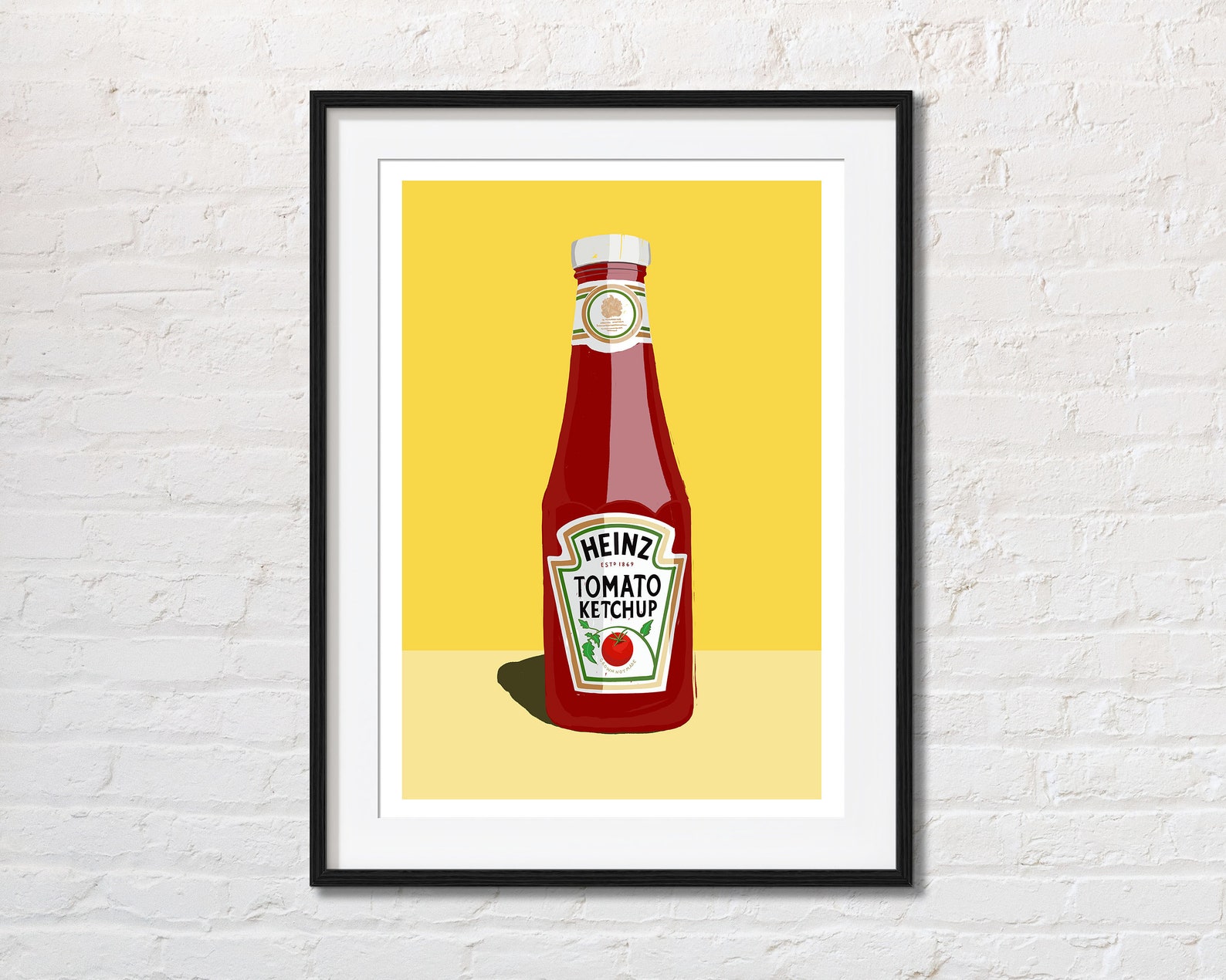 Ketchup Poster | Kitchen Print | Dining Room Wall Art | Pop Art Retro ...