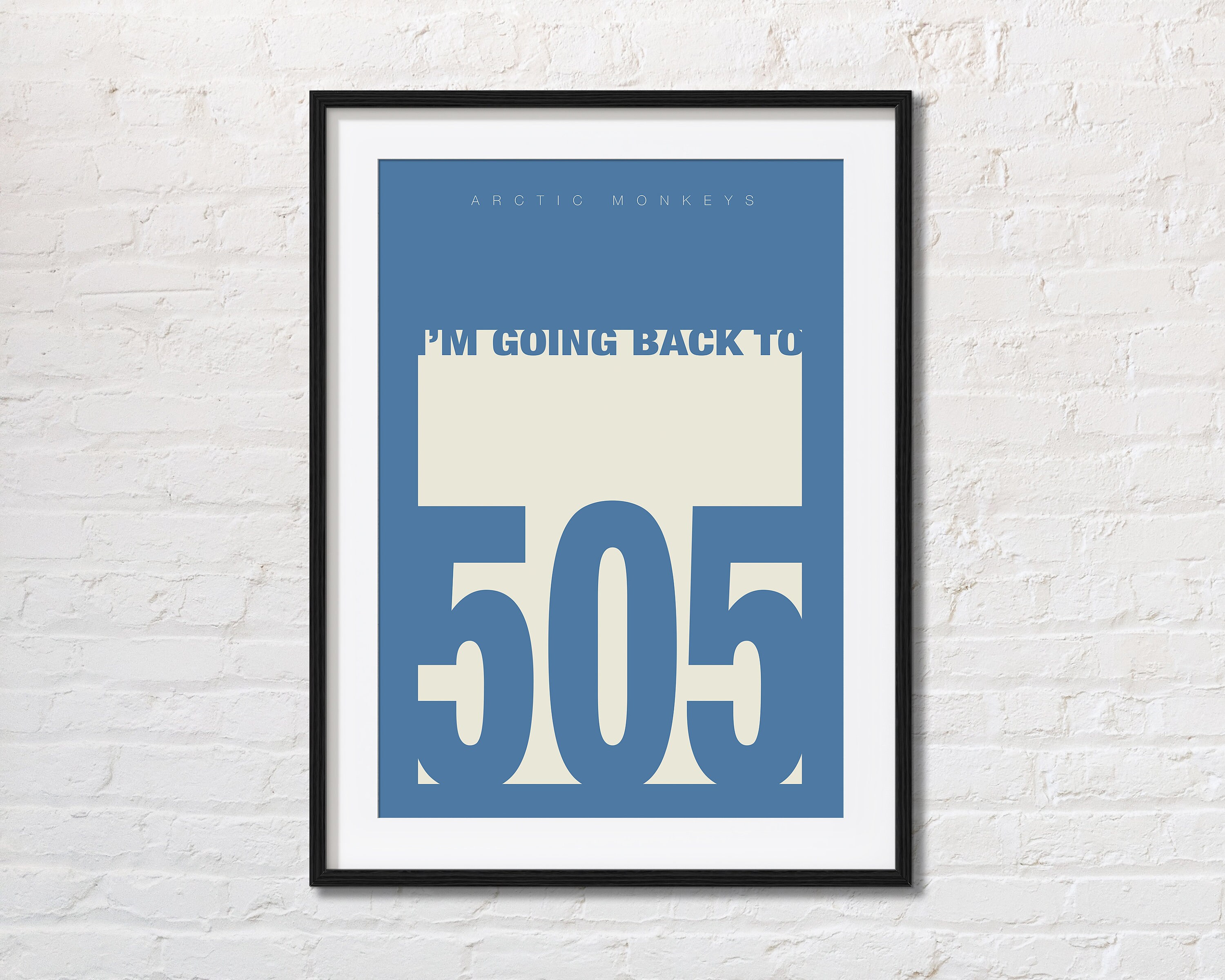505 Song Lyrics Poster Indie Room Decor Britpop Music | Etsy