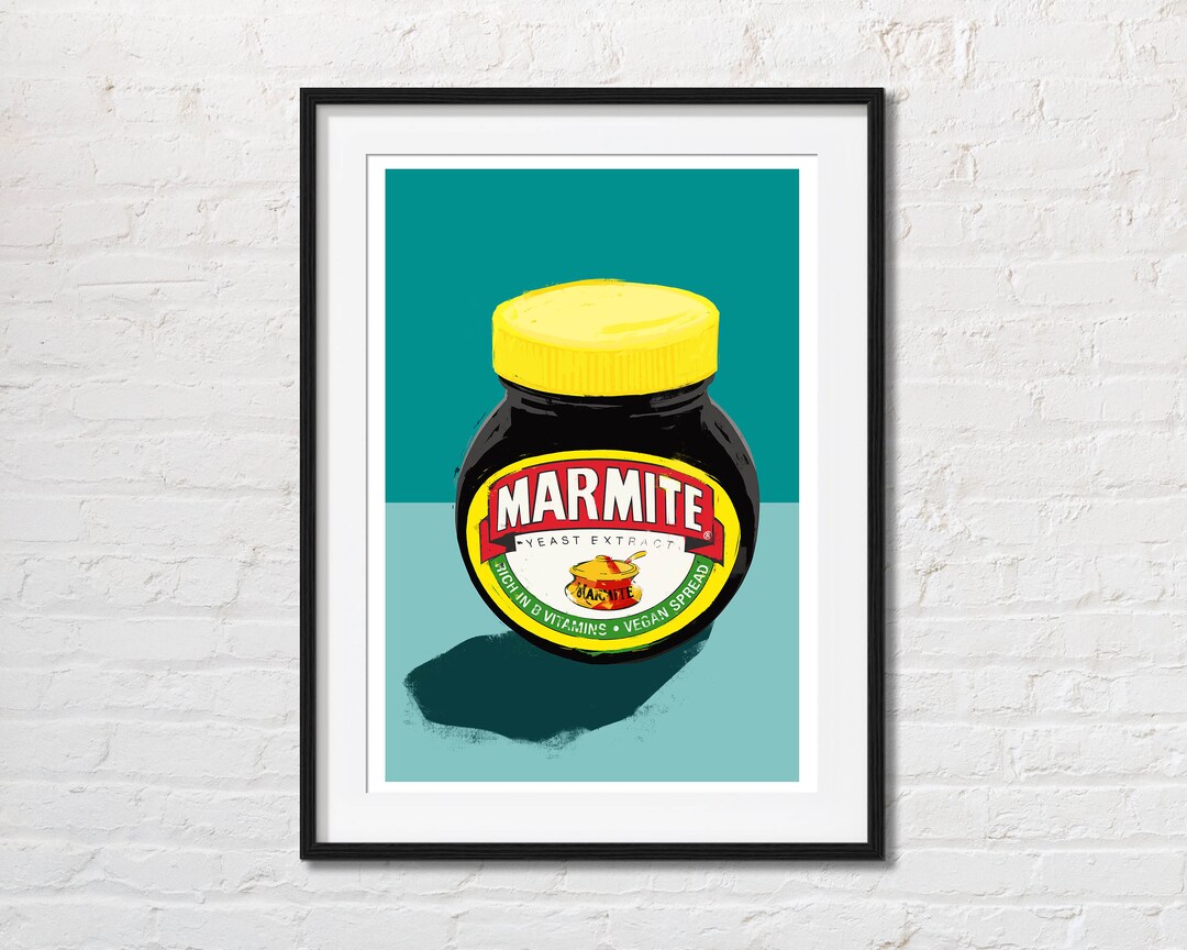 Marmite Poster | Kitchen Print | Dining Room Wall Art | Pop Art Retro ...