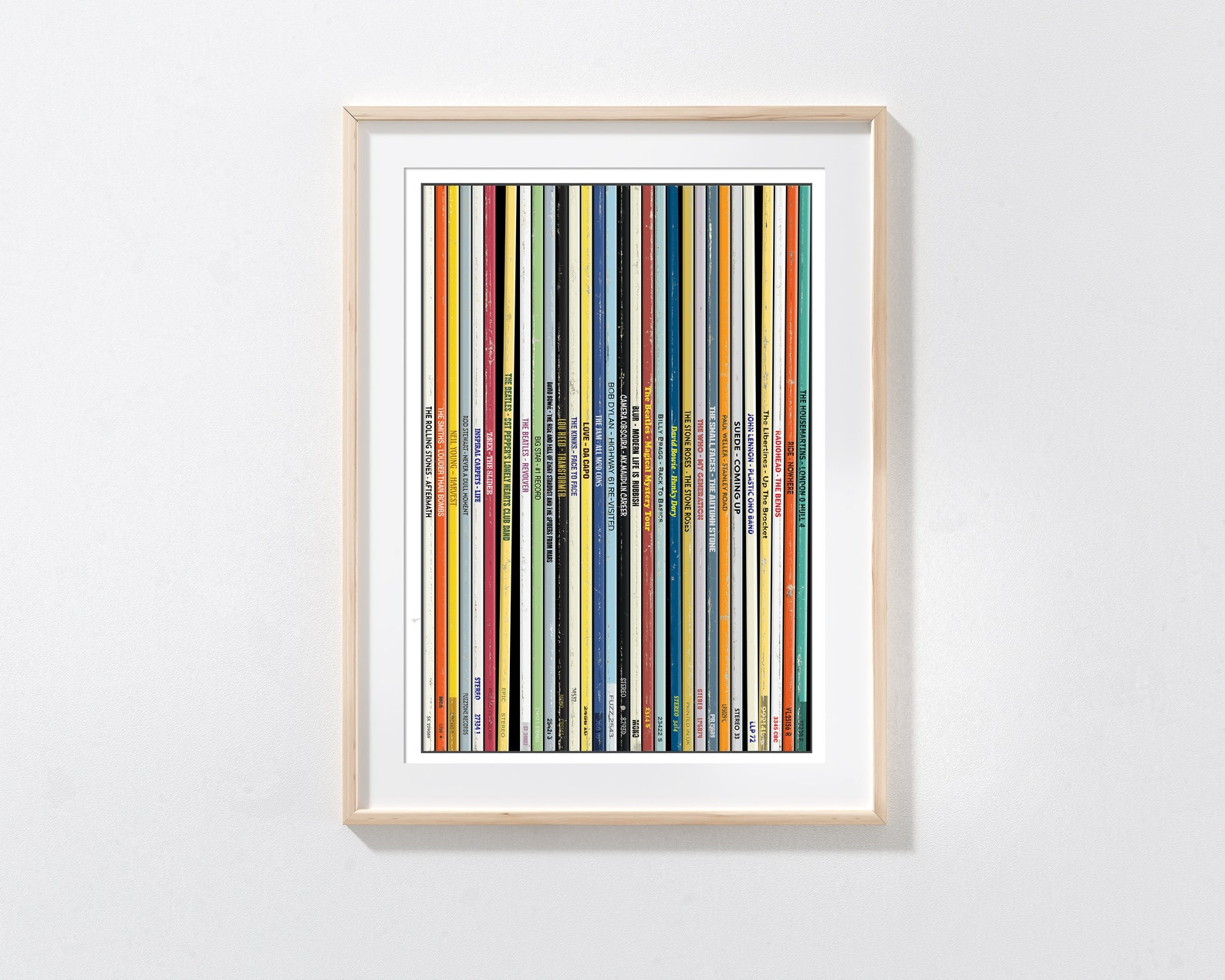 Personalised 30 Vinyl Record Spine Poster Custom Album Print - Etsy