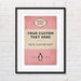 Custom Penguin Book Cover Poster | Personalised Vintage Book Print ...