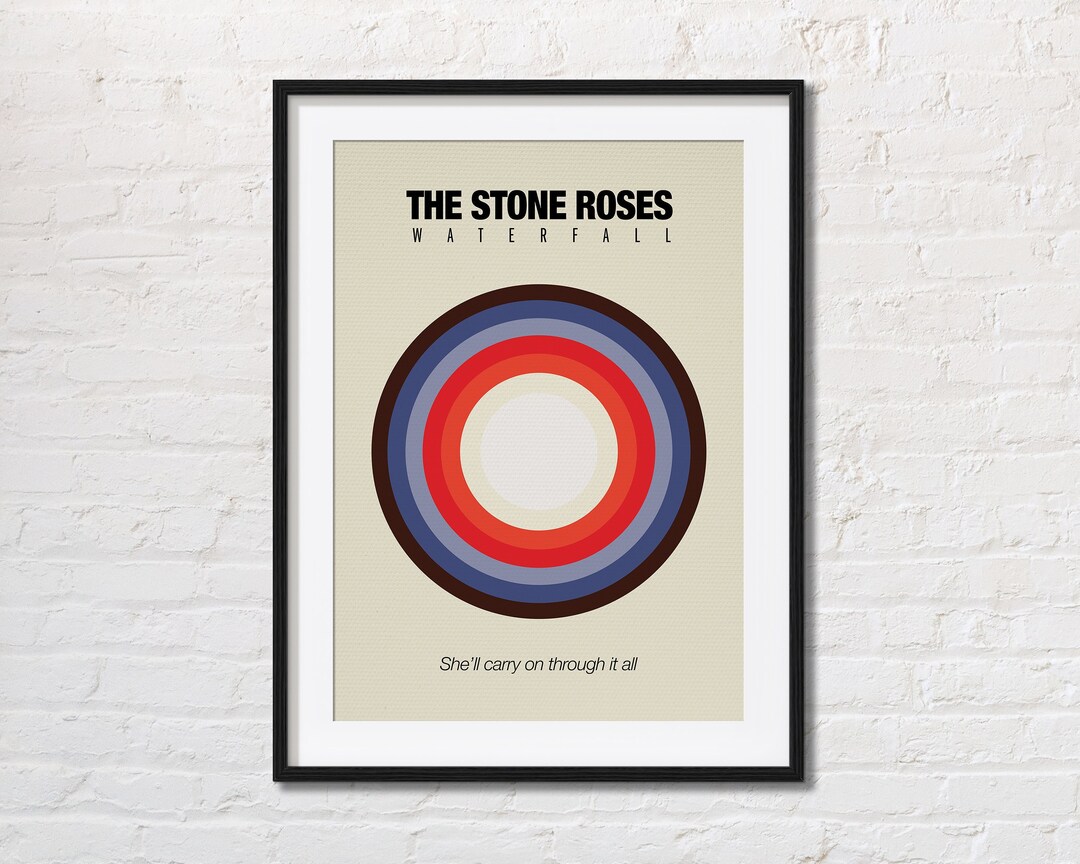 Waterfall | the Stone Roses Poster | Indie Room Decor | Music Poster ...