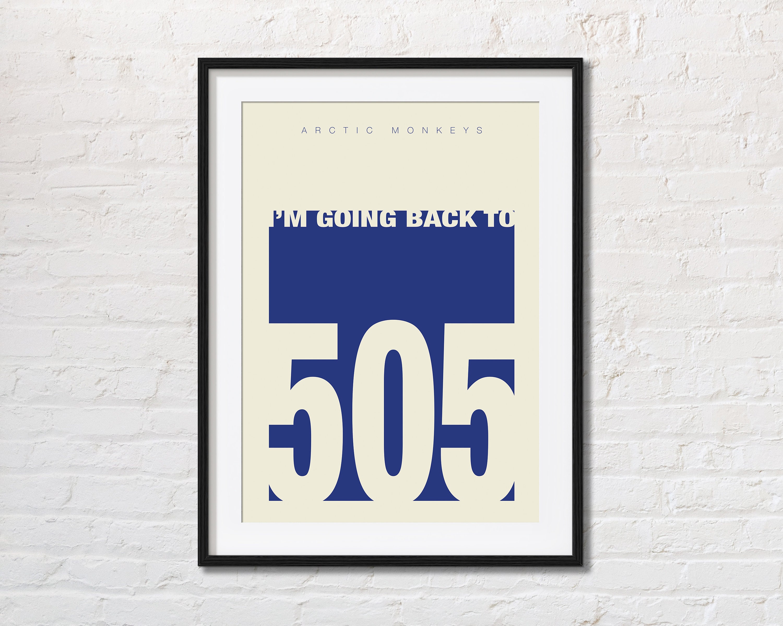505 Song Lyrics Poster Indie Room Decor Britpop Music | Etsy