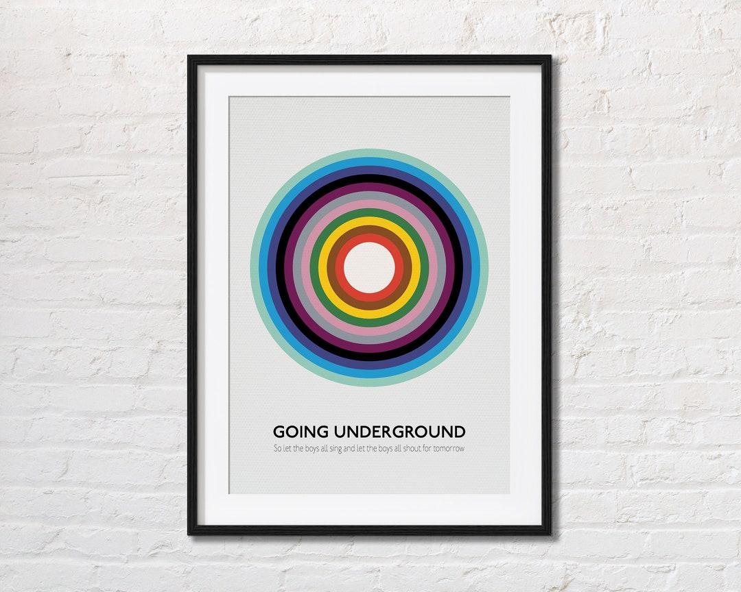 Going Underground | the Jam | Song Lyrics Print | Mod | Paul Weller ...