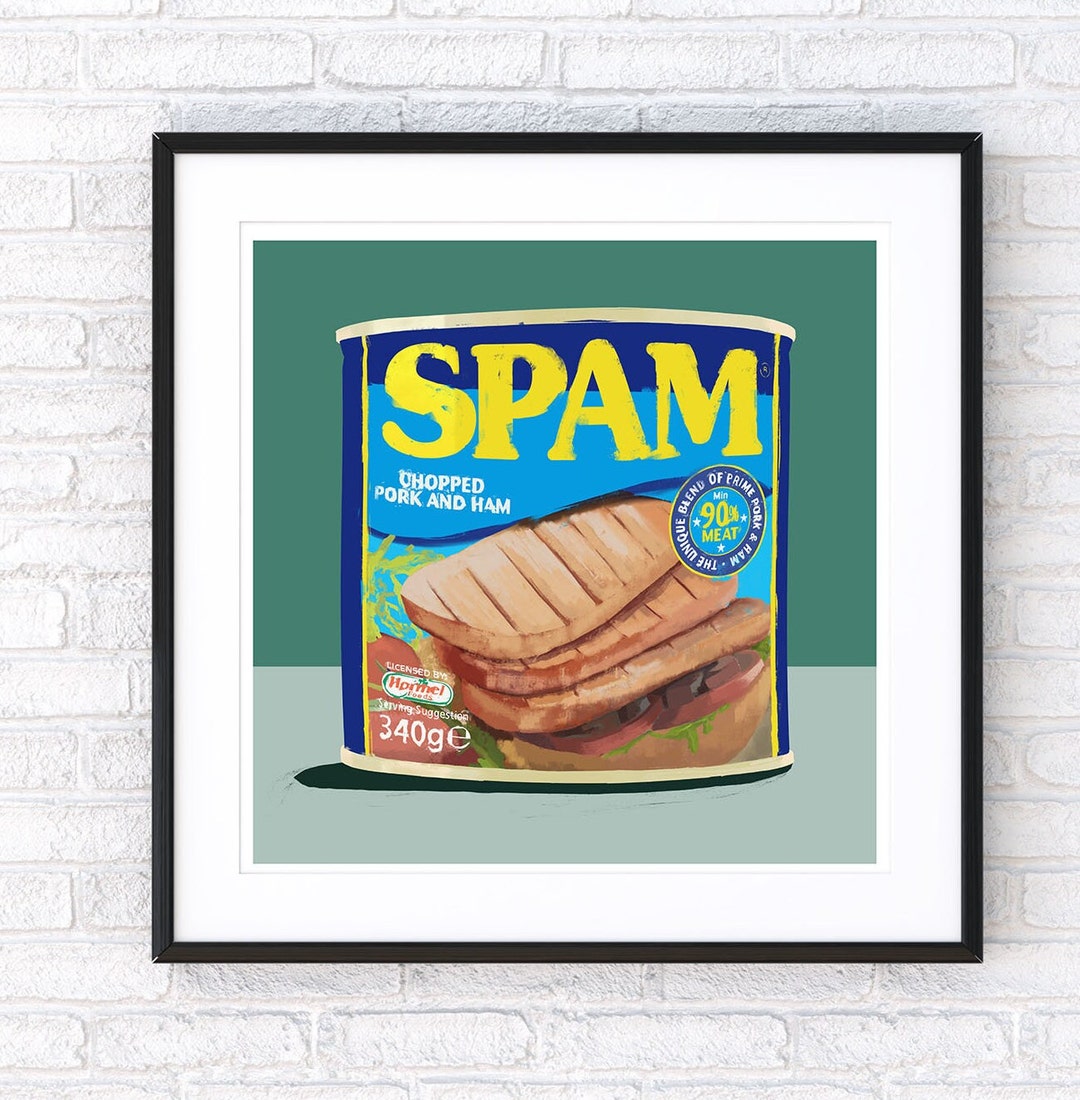 Spam Poster | Kitchen Print | Dining Room Wall Art | Pop Art Retro ...