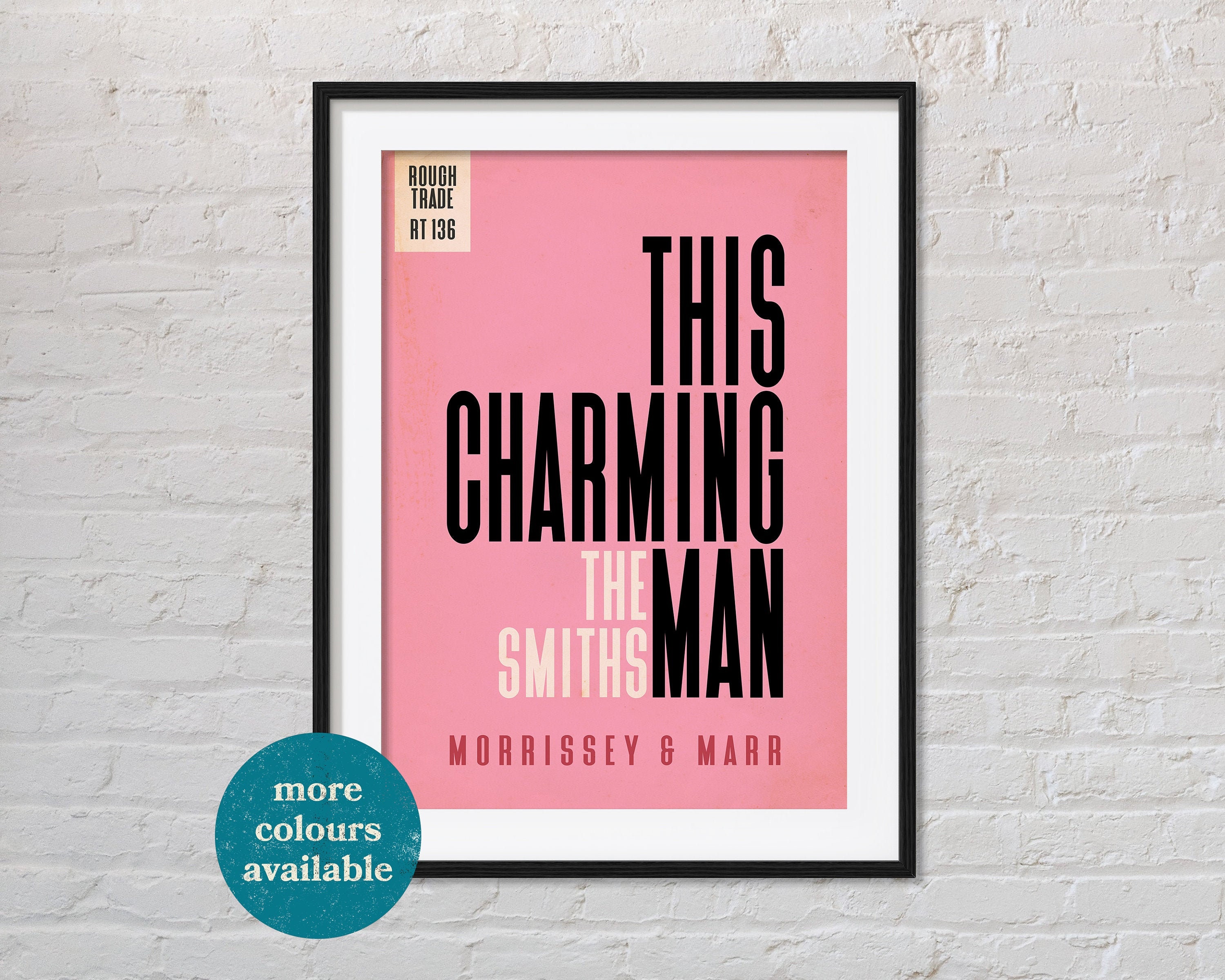 This Charming Man the Smiths Song Lyrics Print Indie Room - Etsy UK
