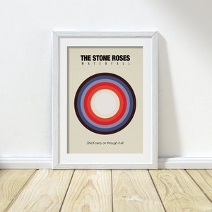 Waterfall | the Stone Roses Poster | Indie Room Decor | Music Poster ...