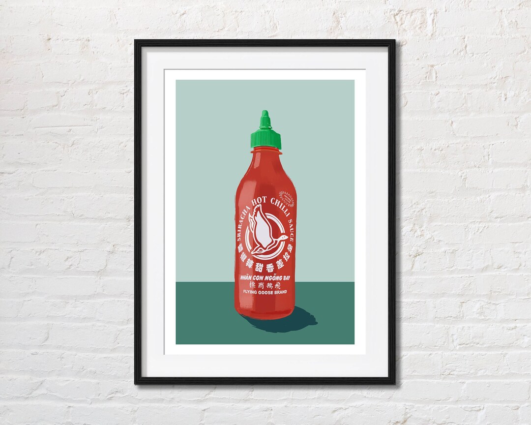 Chilli Sauce Poster | Kitchen Print | Dining Room Wall Art | Pop Art ...