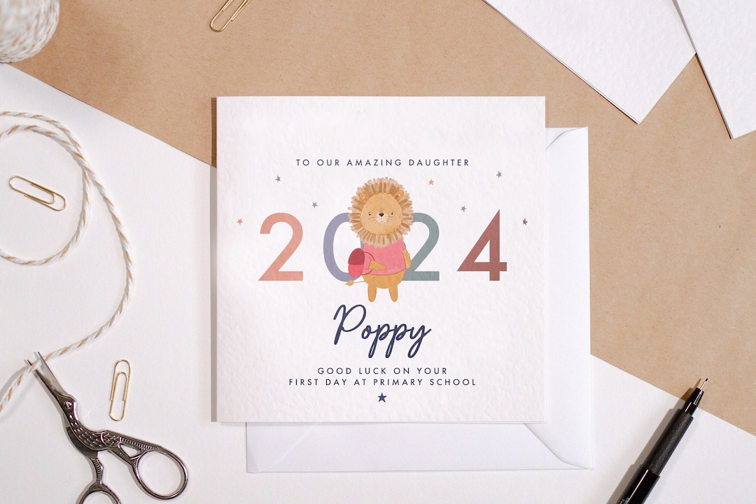 Personalised New School Card | Back to School Card | Personalised ...