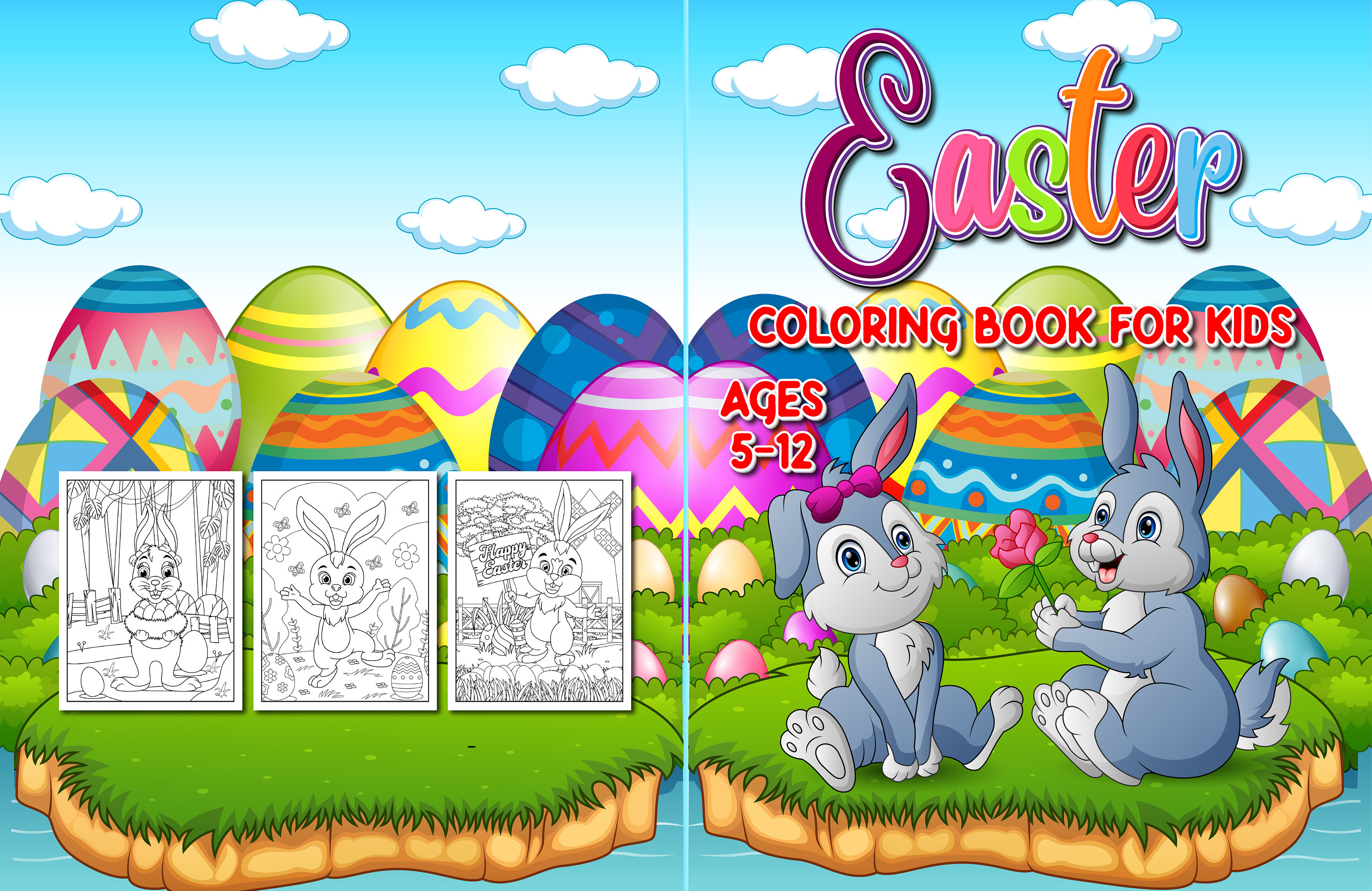 Printable Easter Coloring Book - Instant Digital Download PDF 15 Pages ...