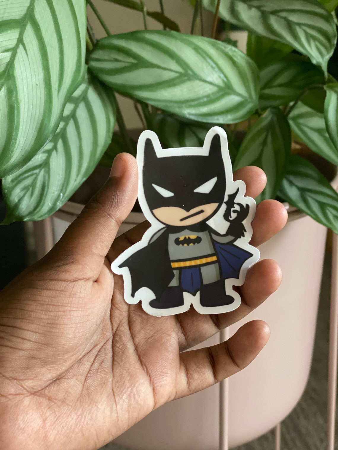 Batman transparent vinyl sticker | Etsy