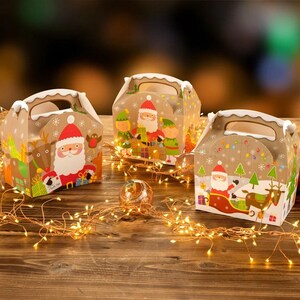 Christmas Craft Party Food Gift Boxes Plates ~ 3 Designs ~ Table ...
