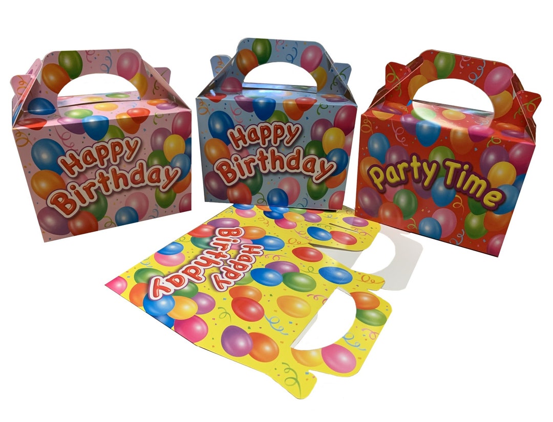 Happy Birthday Party Food Lunch Boxes Gift Box - Etsy