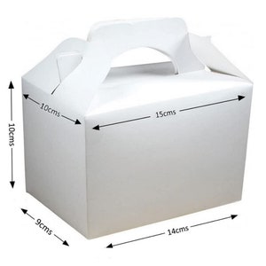 Spotty Polka Dot Birthday Party Food Gift Boxes - Carry Handle Lunch ...