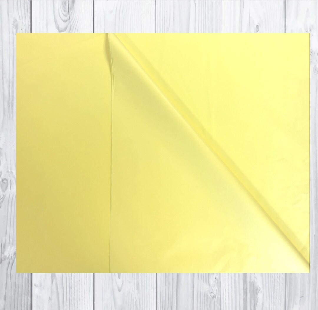 Pastel Light Yellow Tissue Paper Sheets - 50x75cm Gift Wrap - Etsy UK
