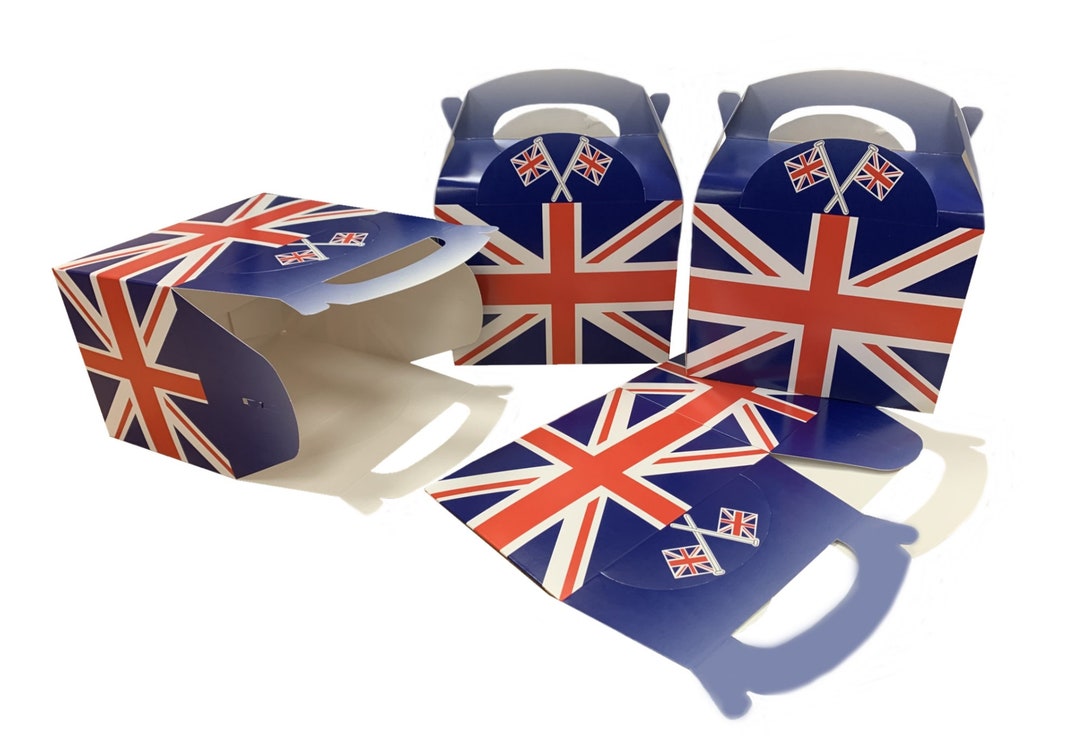 Union Jack Boxes Kings Coronation Street Party Food Meal Box - Etsy