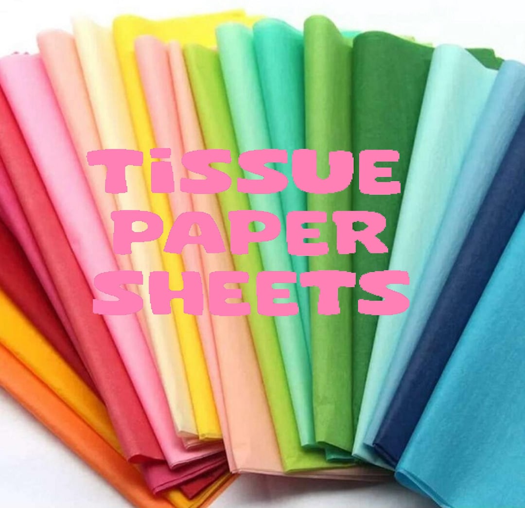 Coloured Tissue Paper Sheets - 50x75cm Large Gift Bag Wrap ALL COLOURS ...