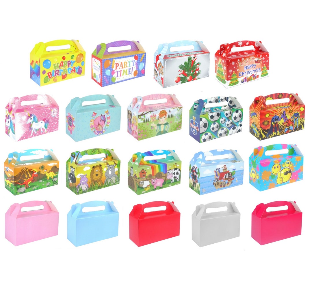 LARGE Party Boxes – Big Food Box Bag - Loot Toy Party Fillers Birthday ...