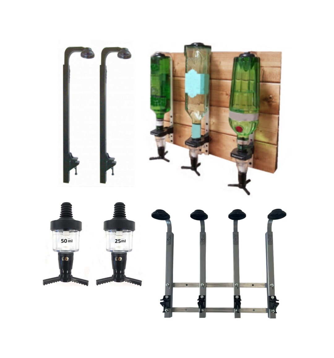 Black Wall Bracket Bottle Spirit Holder Bar / Optics 25ml 50ml - Etsy UK