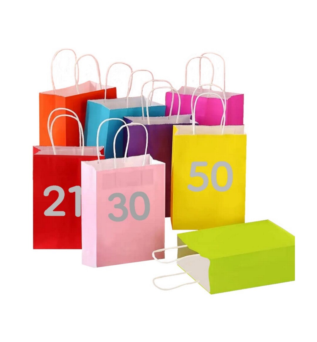 Special Birthday AGE Party Gift Bags Loot Favours HB - 21st 30th 40th ...