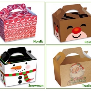 Christmas Party Food Lunch Boxes Gift Box P/w - Etsy