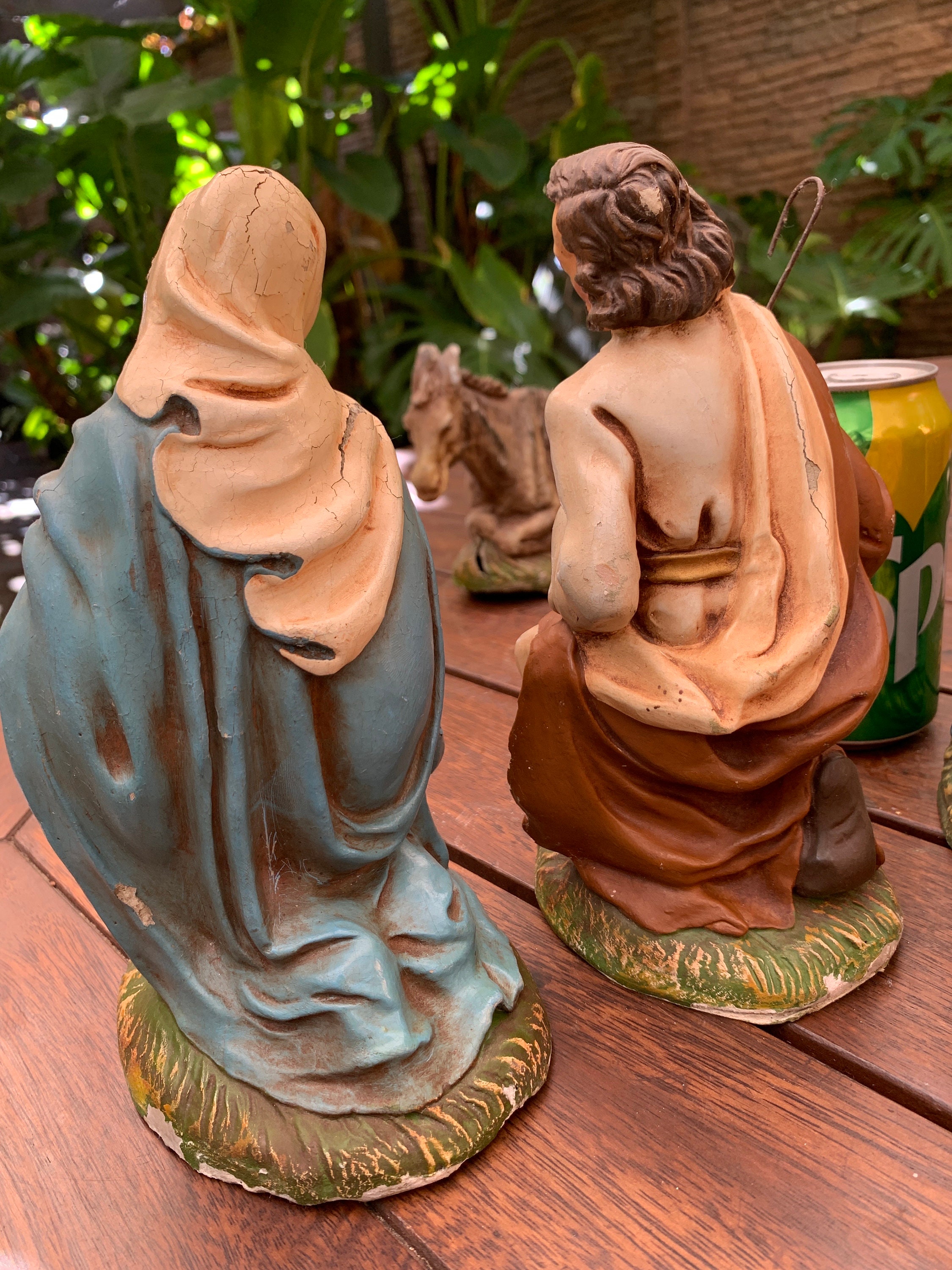 Vintage Set of FONTANINI Nativity Characters Large, 12 Pieces Papier ...