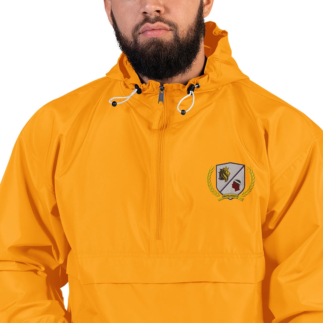 Gold Hebrew Coat of Arms Packable Jacket | Streetwear - Etsy