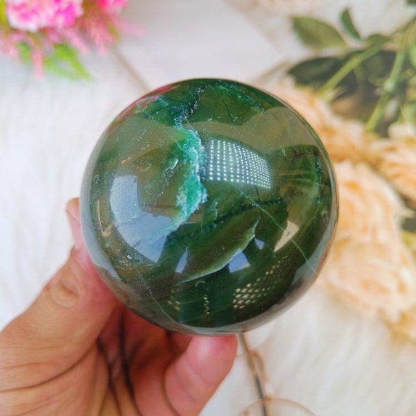 Green Jade Sphere - Etsy