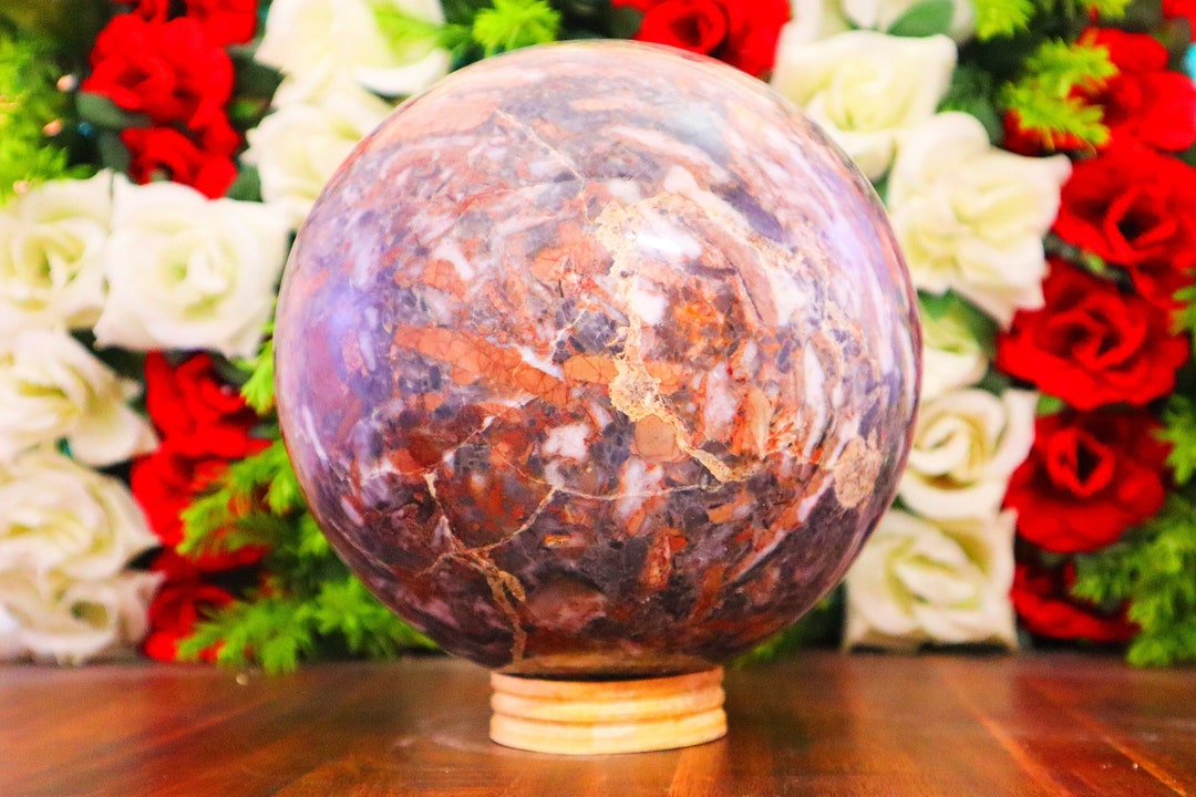 Large 205MM Beautiful Natural Que Sera Sphere Crystal Inclusion Sphere ...