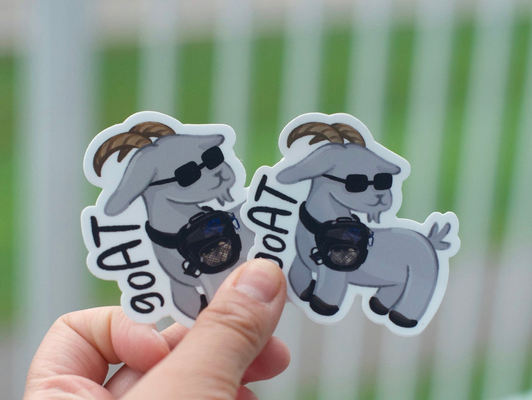 Goat Athletic Trainer/training Magnet and Sticker, Vinyl Sticker ...