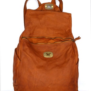 Soft Women Leather Backpack Brown Florence Women Back Handbag Gift for ...