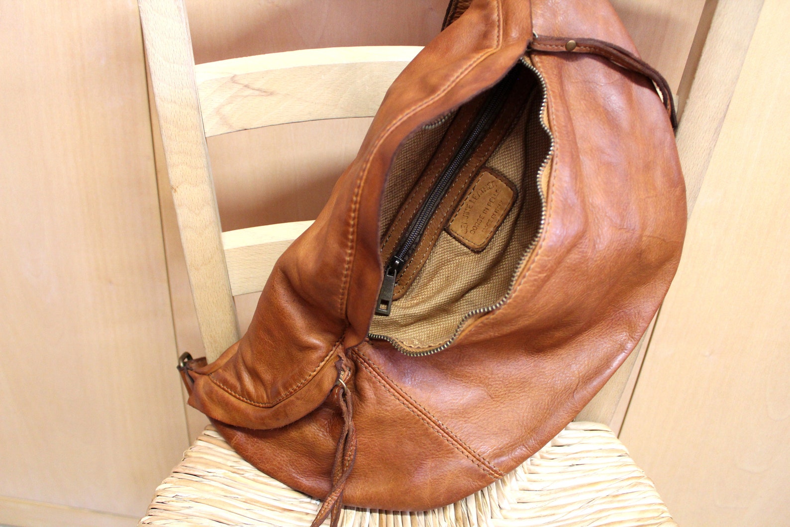 Leather Bag Soft Leather One Shoulder Handbag Crossbody Waist Pouch - Etsy