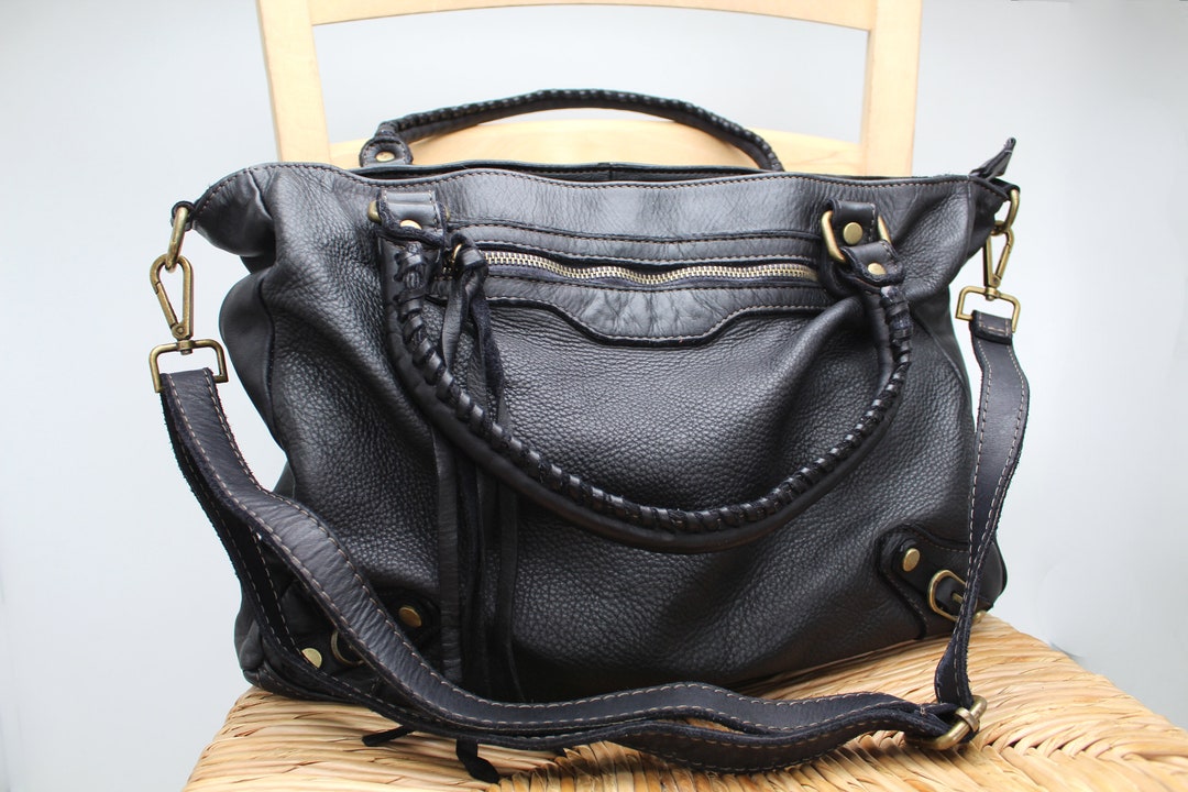 Leather Bag Soft Leather Shoulder Bag for Women Italy Tote Handbag - Etsy