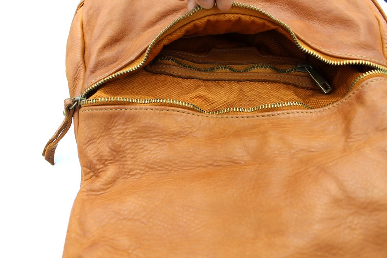 Soft Women Leather Backpack Brown Florence Women Back Handbag Gift for ...