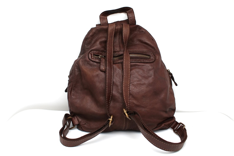 Soft Leather Backpack for Women Made in Italy Backpack Rucksack - Etsy