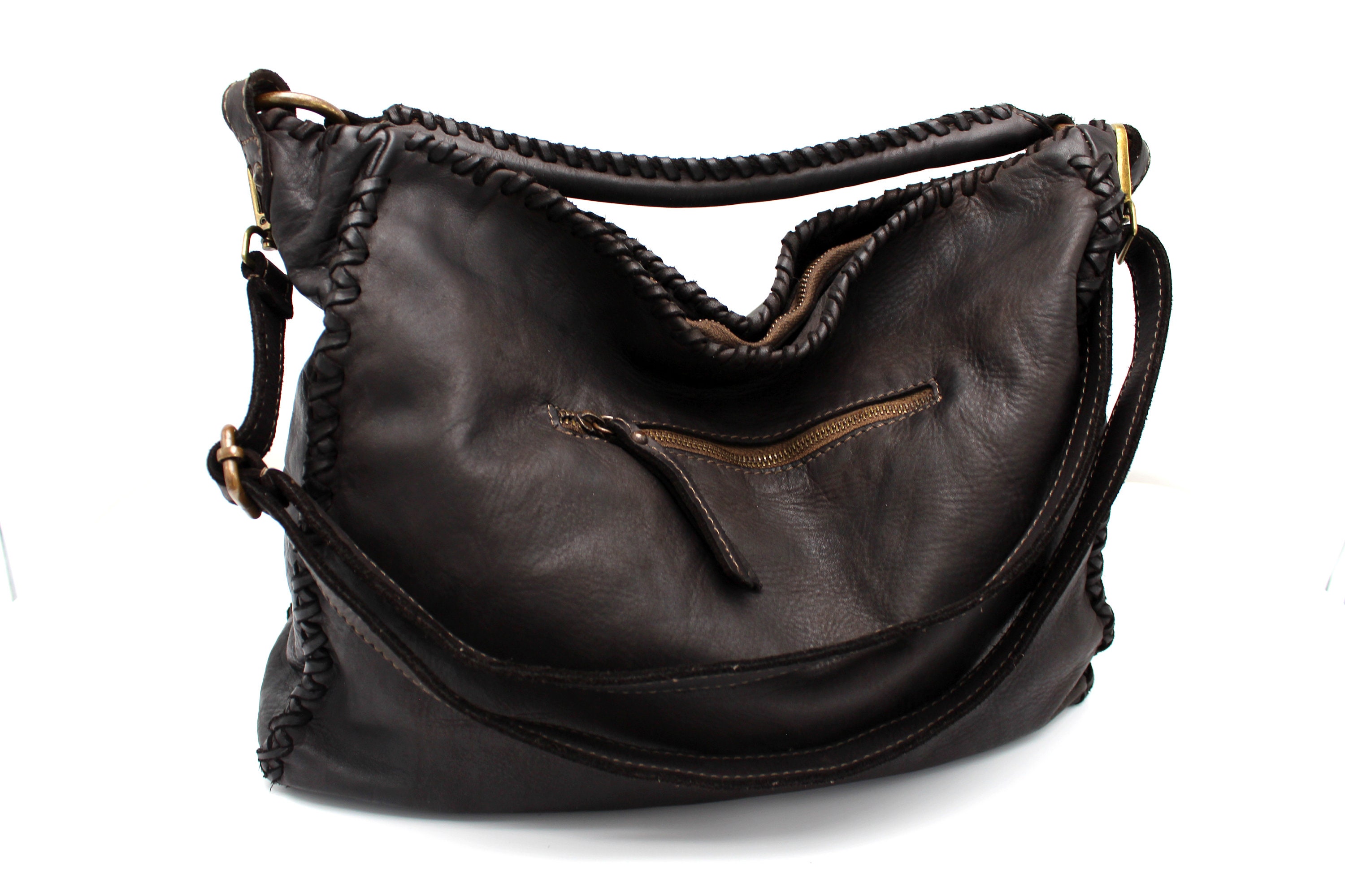 Leather Bag Soft Leather Handbag Women Leather Purse Hobo Soft - Etsy