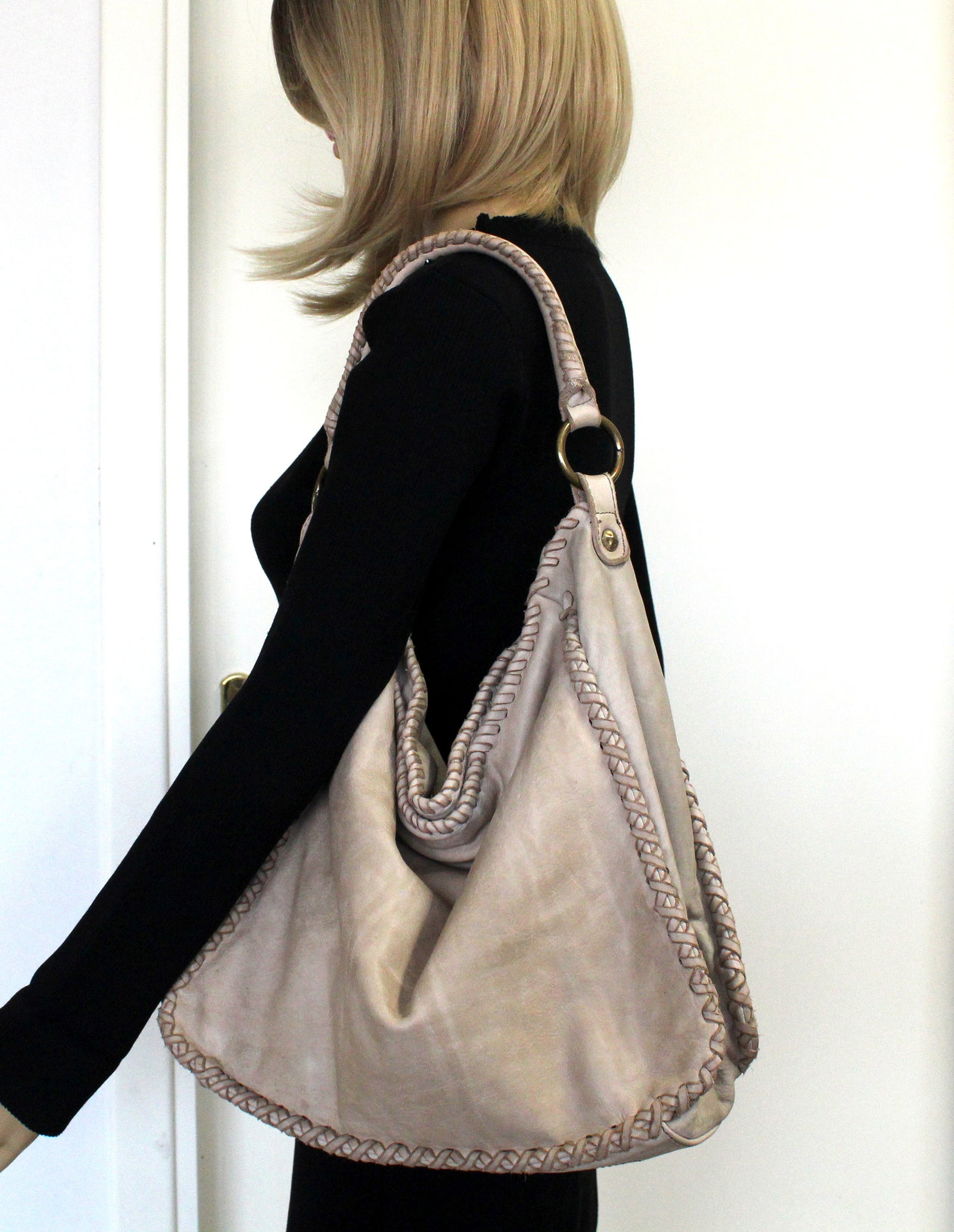 Leather Bag Soft Leather Handbag Women Leather Purse Hobo Soft - Etsy