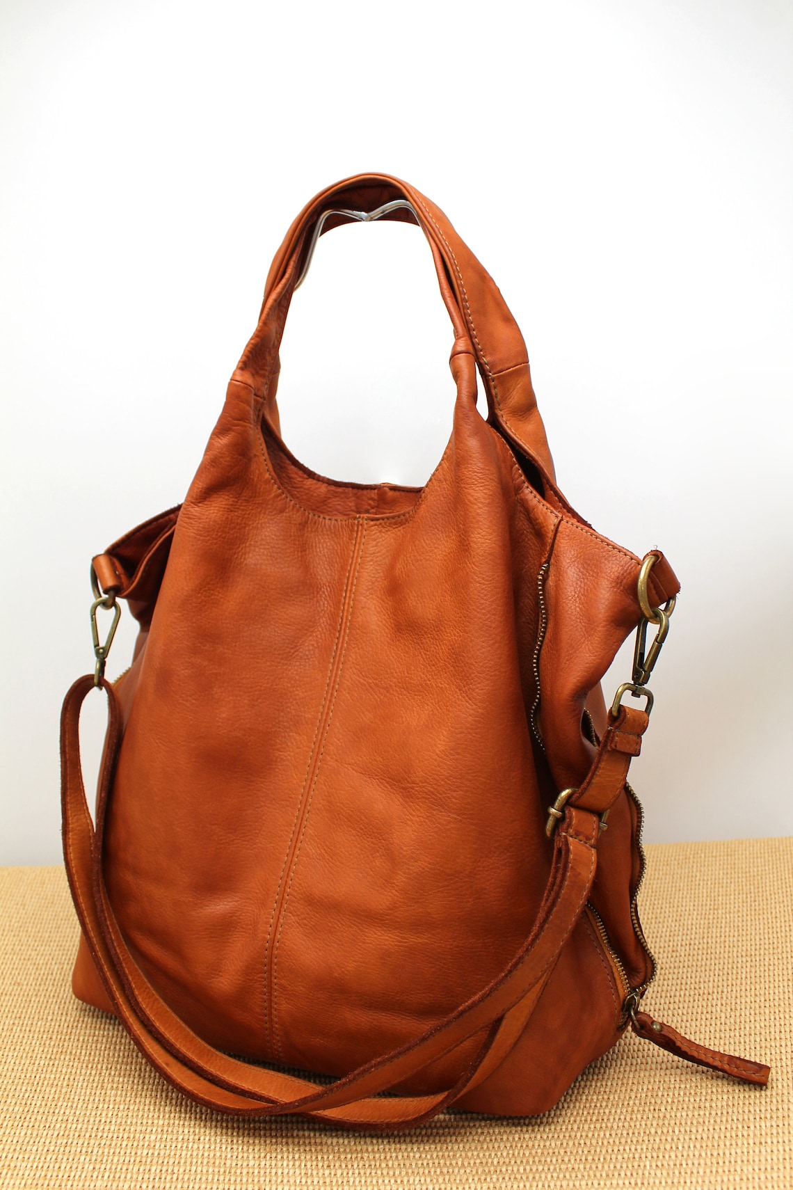 Leather Bag Soft Leather Shoulder Bag Leather Handbag - Etsy