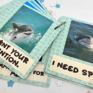 Shark Communication Cards | Cute Funny Sharks Chaotic Autism ADHD ...