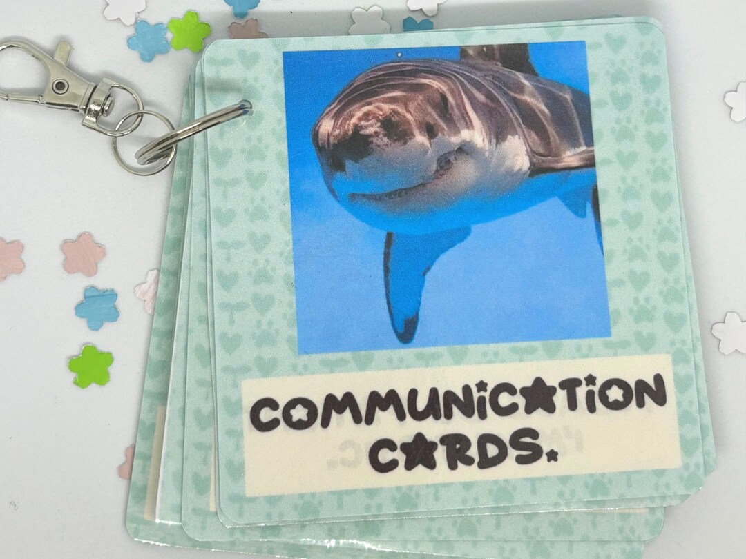 Shark Communication Cards | Cute Funny Sharks Chaotic Autism ADHD ...