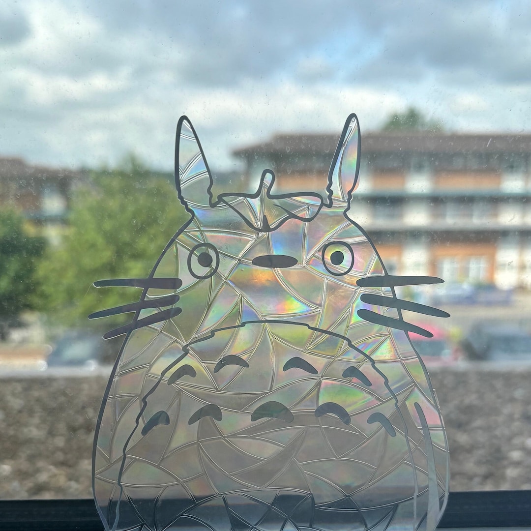 Totoro Vinyl Suncatcher Window Cling Aesthetic Studio Ghibli My ...