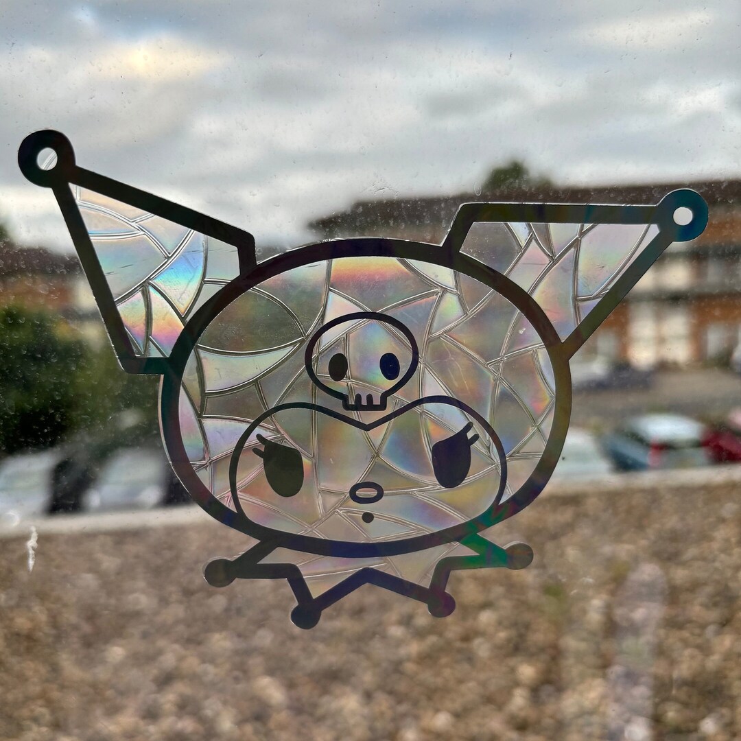 Kuromi Vinyl Suncatcher Window Cling Aesthetic Hello Kitty Sanrio ...